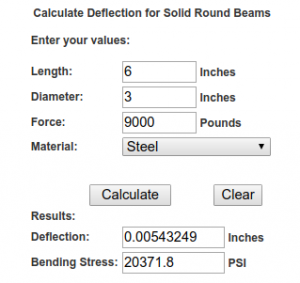 Beam Deflection Calculator - Open Source Ecology