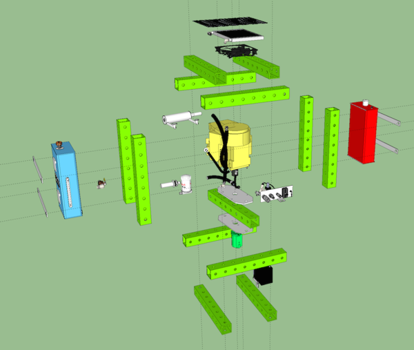 Structrural Power Cube Exploded Parts Diagram - Open Source Ecology