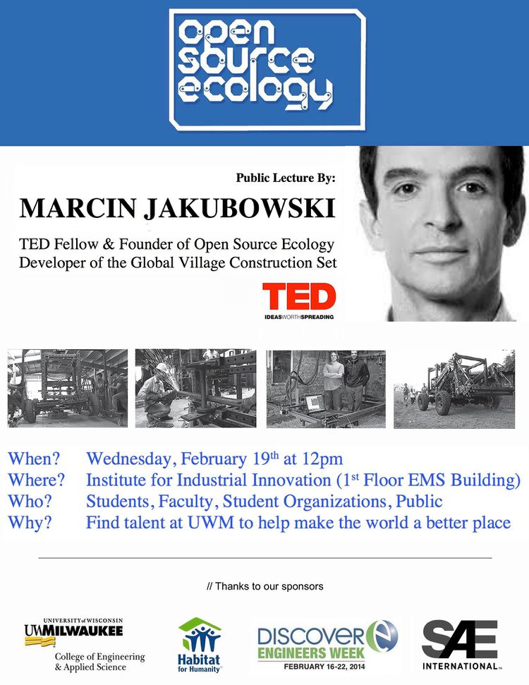 Milwaukee Lectures - Open Source Ecology